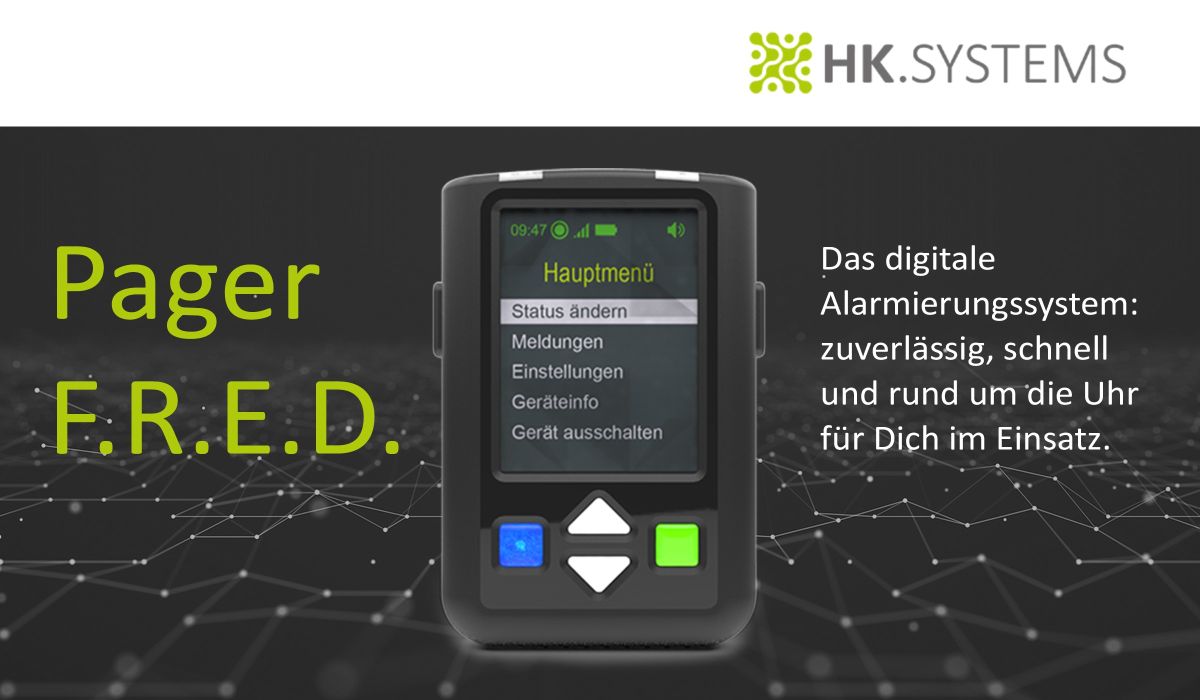 Funkmeldeempfänger Pager F.R.E.D. | HK.SYSTEMS